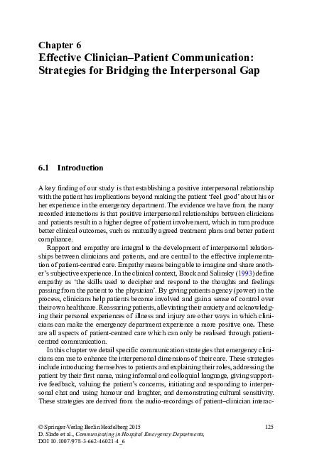 (PDF) Communicating in hospital emergency departments: Final report