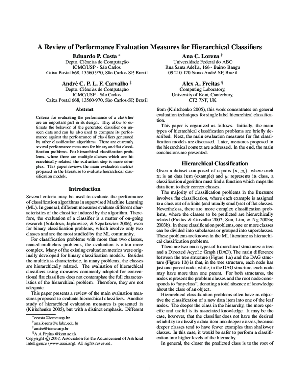 (PDF) A review of performance evaluation measures for hierarchical ...