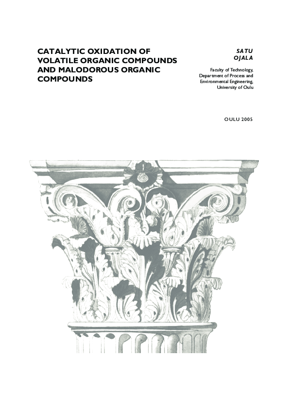 (PDF) Catalytic oxidation of volatile organic compounds and malodorous ...
