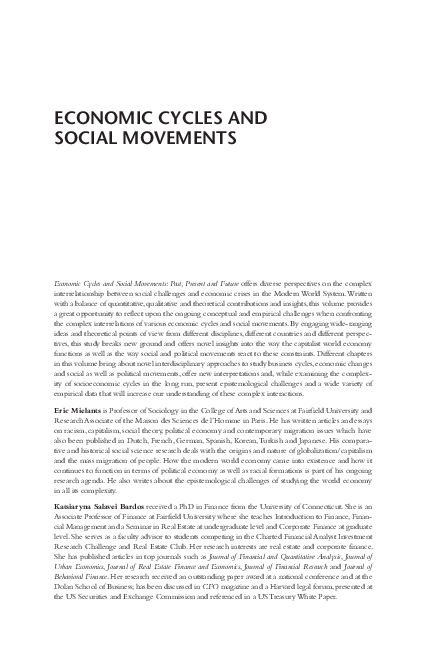 (PDF) Economic Cycles and Social Movements