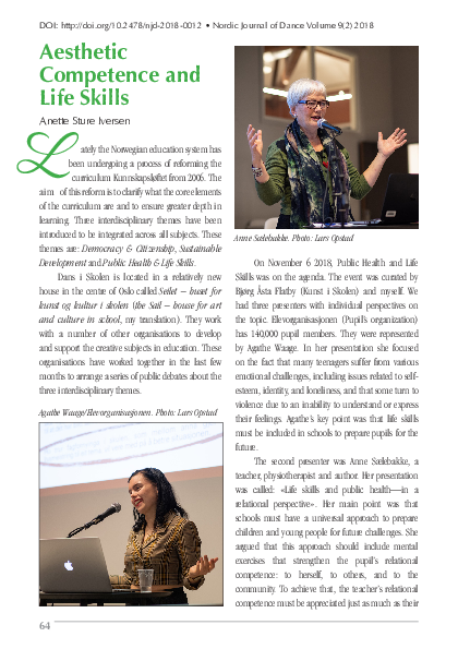 (PDF) Aesthetic Competence and Life Skills