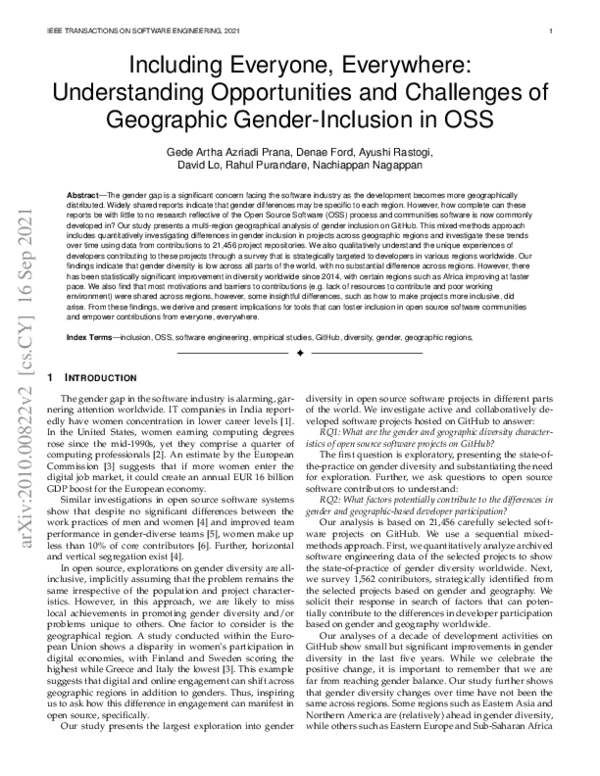 (PDF) Including Everyone, Everywhere: Understanding Opportunities and ...