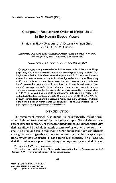 (PDF) Changes in recruitment order of motor units in the human biceps ...