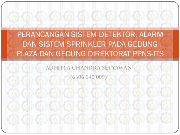 (PDF) Perancangan Sistem Detektor, Alarm Dan Sistem Sprinkler Pada ...