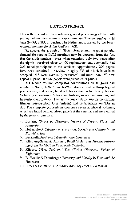 (PDF) Editor’s Preface