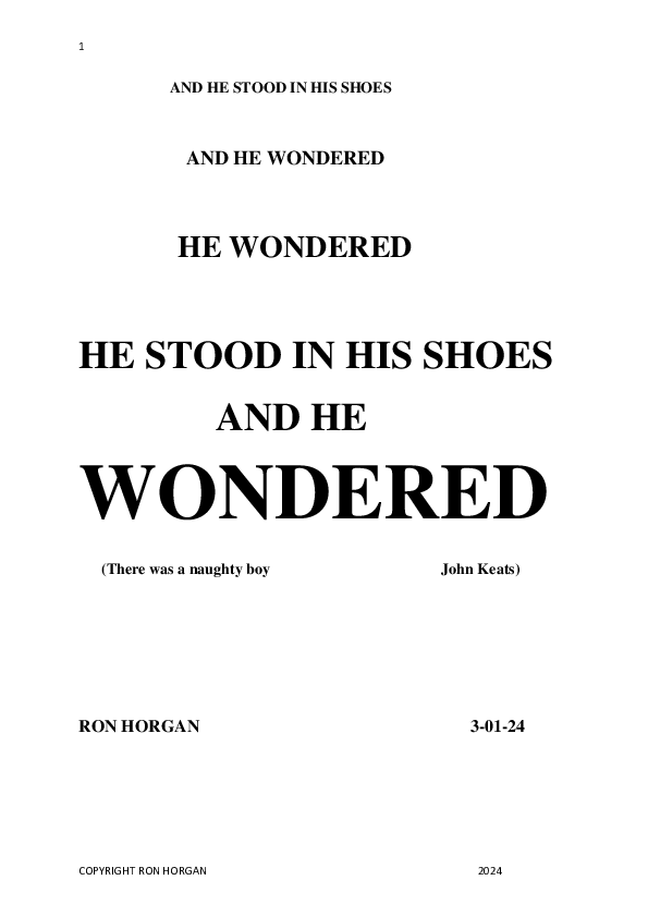(PDF) AND HE STOOD IN HIS SHOES