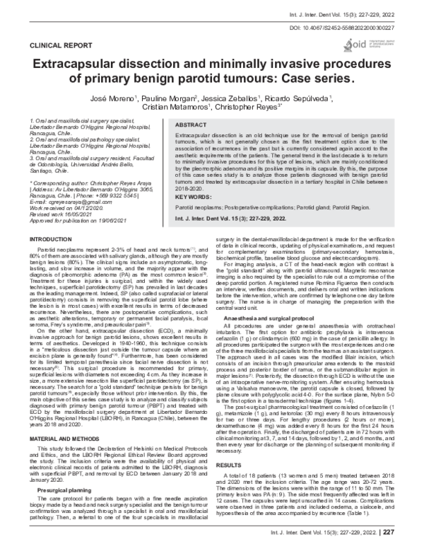 (PDF) Extracapsular dissection and minimally invasive procedures of ...