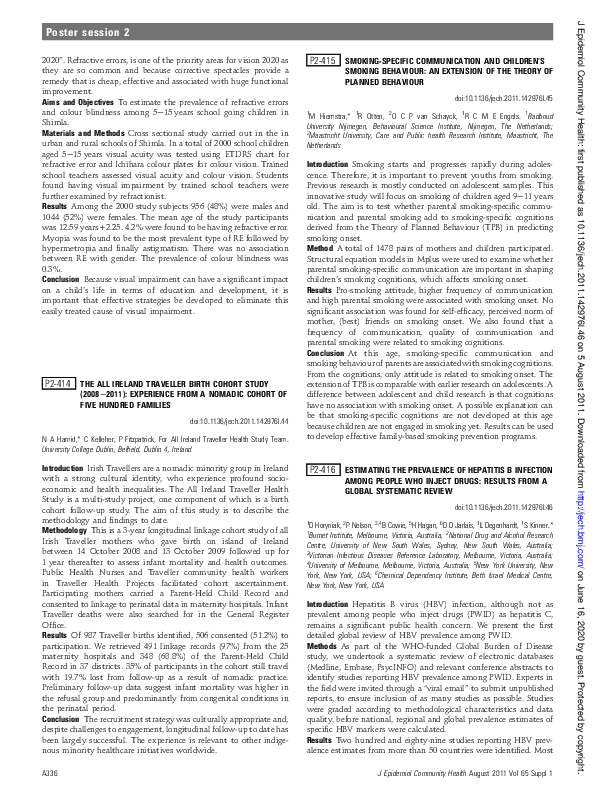 (PDF) P2-416 Estimating the prevalence of hepatitis B infection among people who inject drugs ...