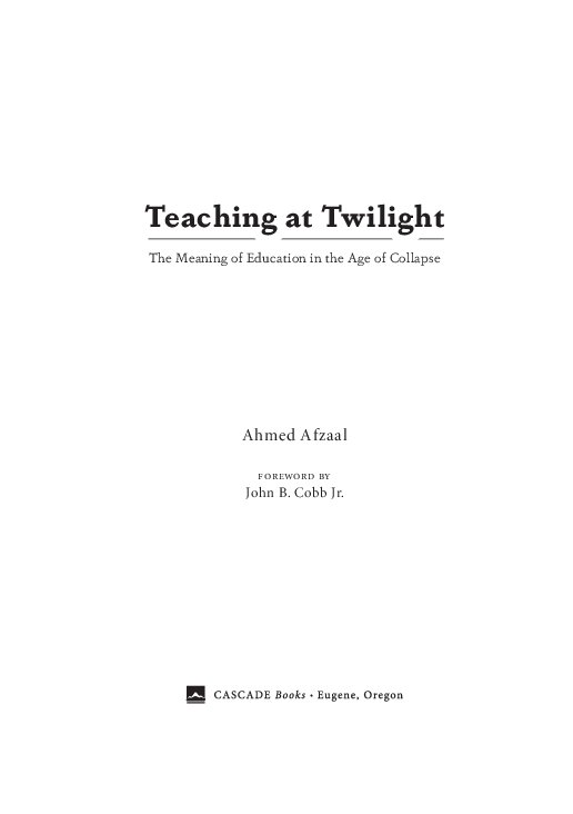 (PDF) Teaching at Twilight