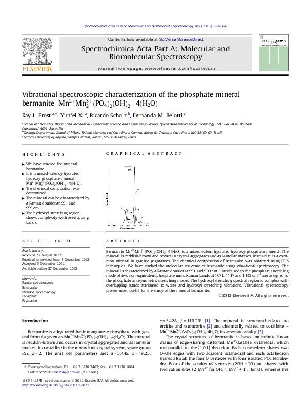(PDF) Vibrational Spectroscopic Characterization and Coherent Anti ...