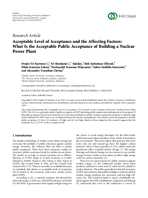 (PDF) Acceptable Level of Acceptance and the Affecting Factors: What Is ...