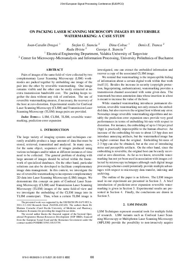 (PDF) On packing laser scanning microscopy images by reversible ...