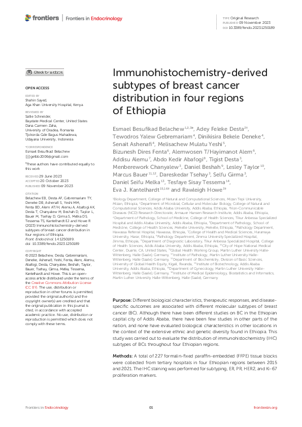 (PDF) Immunohistochemistry-derived subtypes of breast cancer ...