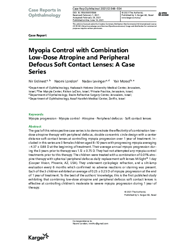 (PDF) Myopia Control with Combination Low-Dose Atropine and Peripheral ...