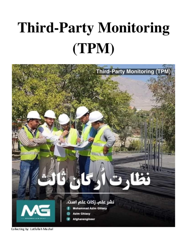 Pdf Third Party Monitoring