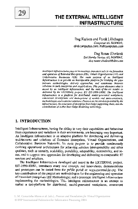 (PDF) The External Intelligent Infrastructure