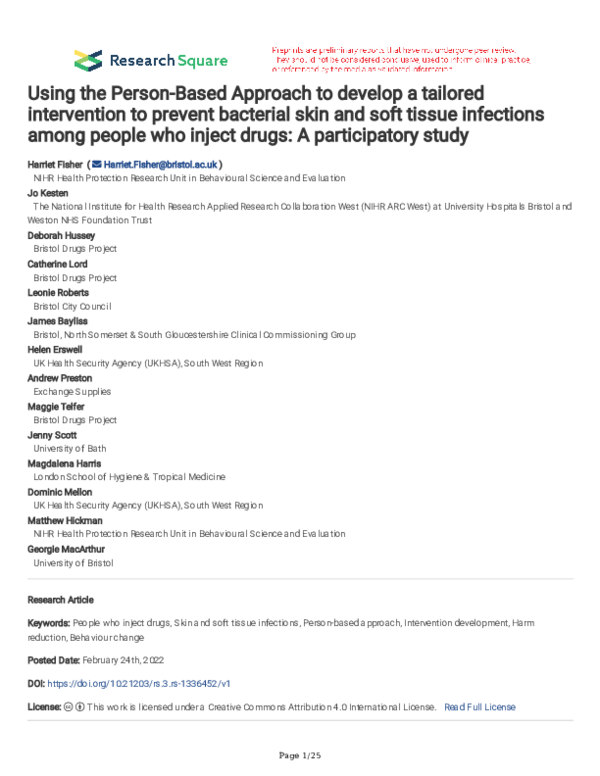 (PDF) Using the Person-Based Approach to develop a tailored ...