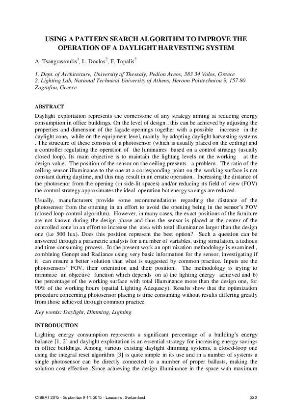 (PDF) Using a pattern search algorithm to improve the operation of a ...