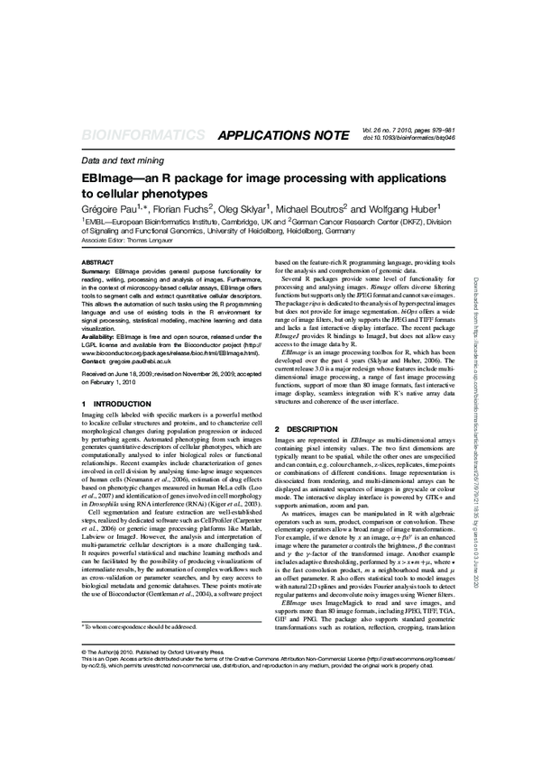 (PDF) EBImage—an R package for image processing with applications to ...