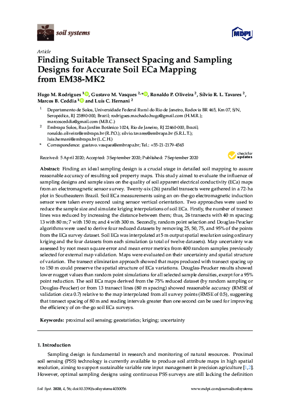 (PDF) Finding Suitable Transect Spacing and Sampling Designs for ...