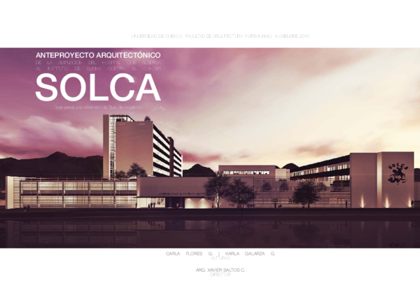 (PDF) Anteproyecto arquitectónico de la ampliación del Hospital que ...