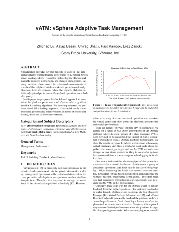 (PDF) vATM: vSphere Adaptive Task Management