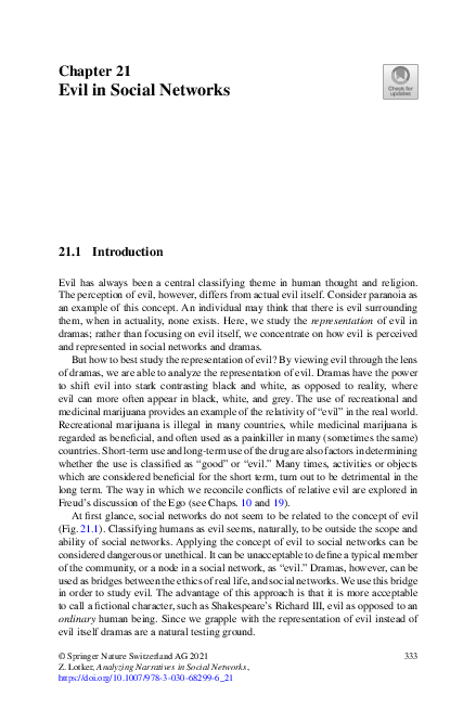(PDF) Evil in Social Networks