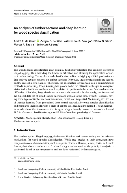 (PDF) An analysis of timber sections and deep learning for wood species ...