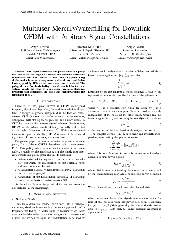 Pdf Theory Of Large Dimensional Random Matrices For Engineers