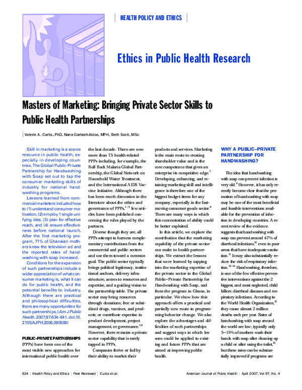 (PDF) Ethics in Public Health Research