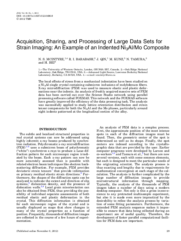 (PDF) Acquisition, Sharing, and Processing of Large Data Sets for Strain Imaging: An Example of ...