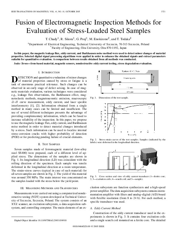 (PDF) Fusion of electromagnetic inspection methods for evaluation of ...