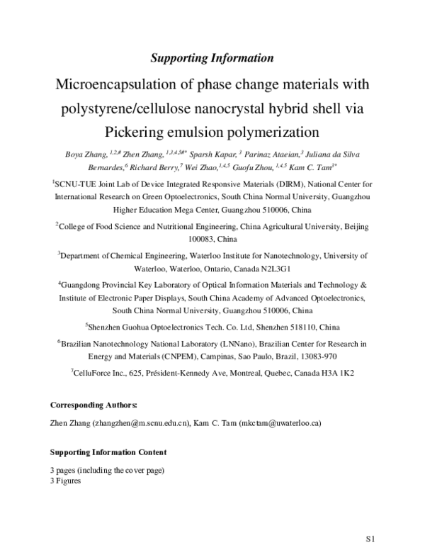 (PDF) Microencapsulation of Phase Change Materials with Polystyrene ...