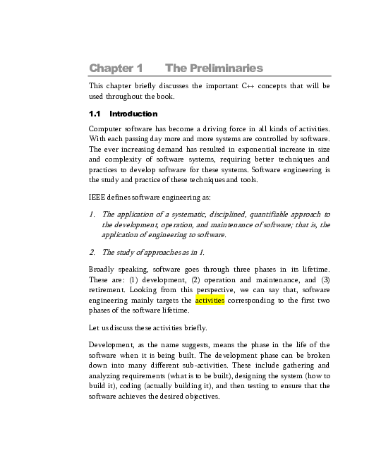 (PDF) Chapter 1. Preliminaries