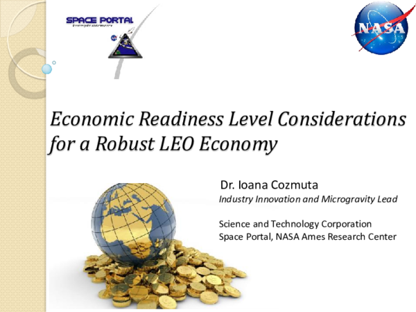 (PDF) Economic Readiness Level Considerations for a Robust LEO Economy