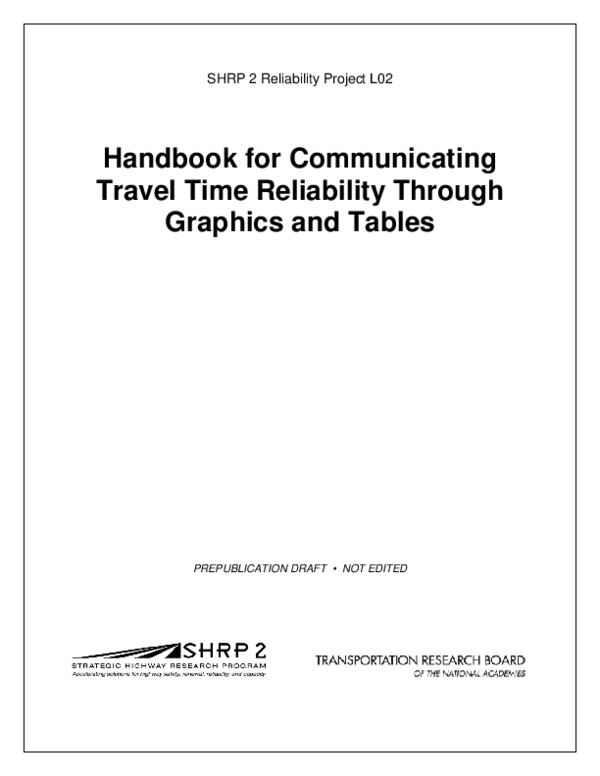 (PDF) Handbook for Communicating Travel Time Reliability Through ...