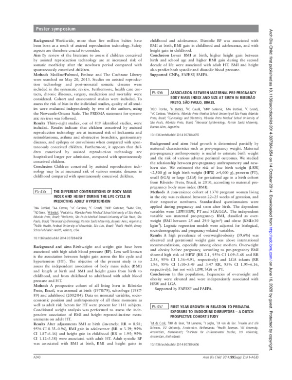(PDF) PS-355 The Different Contributions Of Body Mass Index And Height During The Life Cycle In ...