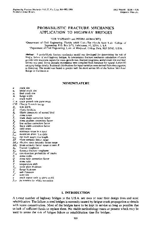 (PDF) Probabilistic fracture mechanics: application in reactor pressure vessels and oil pipelines