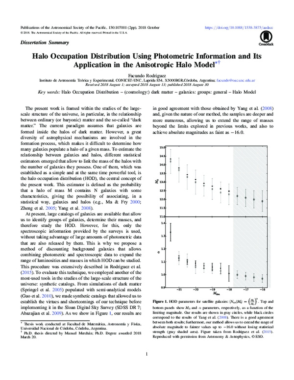 (PDF) Halo Occupation Distribution Using Photometric Information and ...