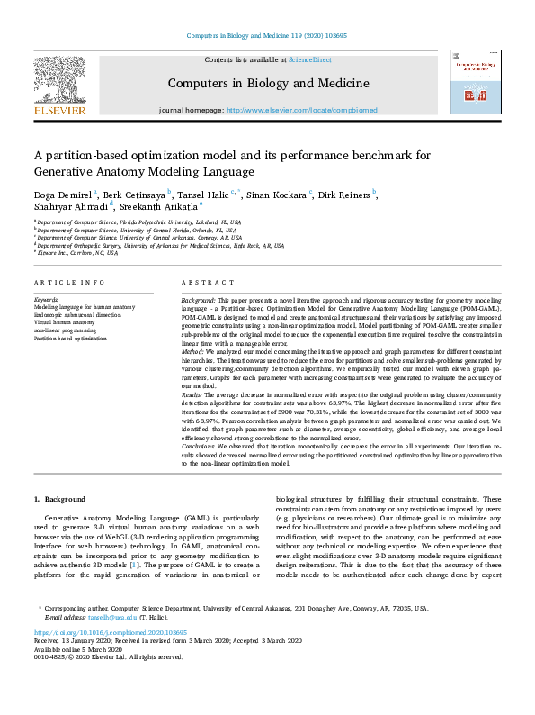 (PDF) A partition-based optimization model and its performance benchmark for Generative Anatomy ...