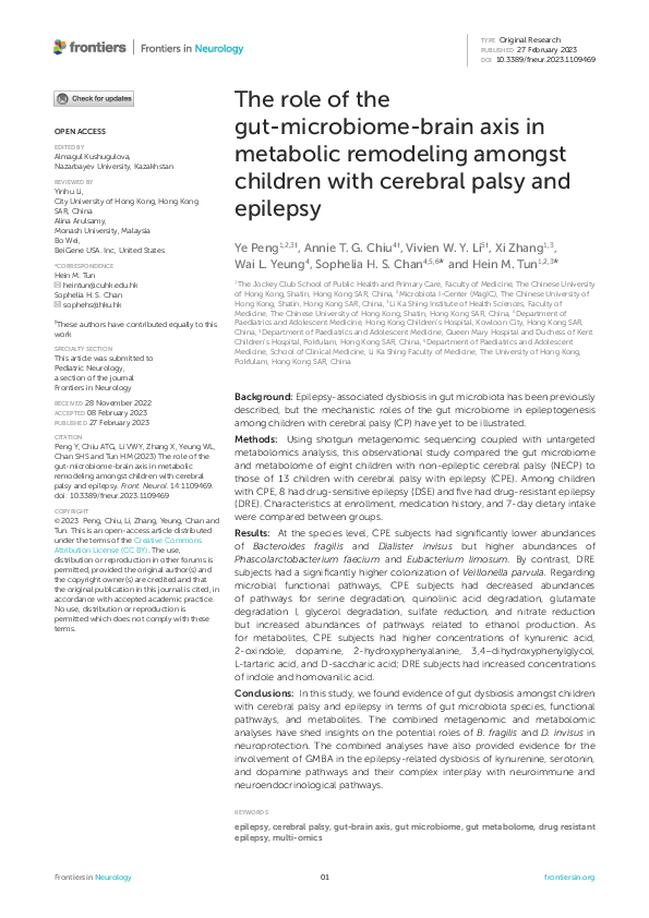 (PDF) The role of the gut-microbiome-brain axis in metabolic remodeling ...