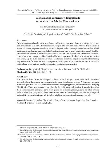 (PDF) Trade Globalization and Inequality: A Classification Trees Analysis