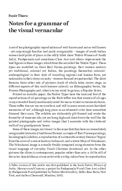 (PDF) Notes for a grammar of the visual vernacular