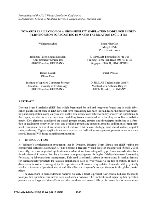 (PDF) Towards realization of a high-fidelity simulation model for short ...