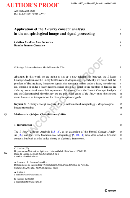 (PDF) Application of the L-fuzzy concept analysis in the morphological image and signal processing