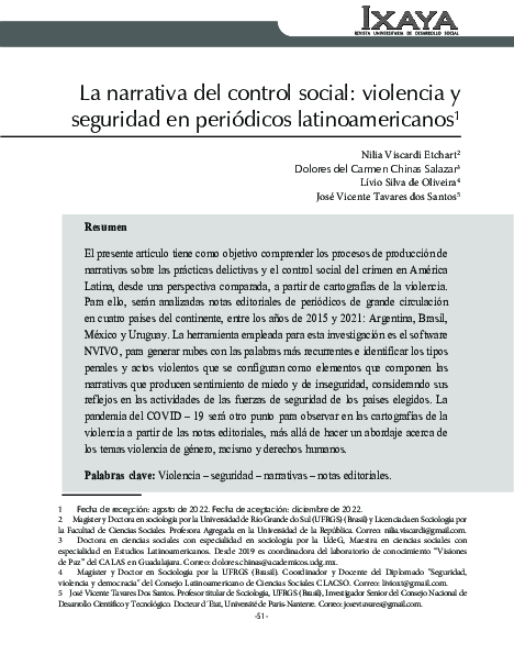 (PDF) La narrativa del control social