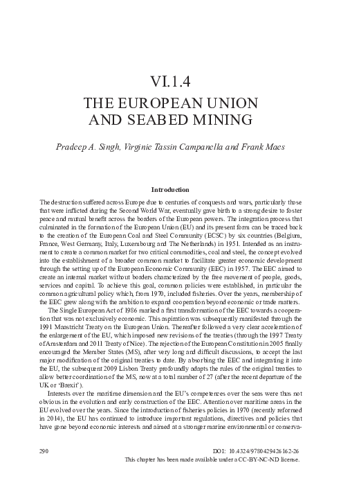 (PDF) European Union Seabed Mining Routledge Handbook Tassi NCampanella 2024 chapterpdf