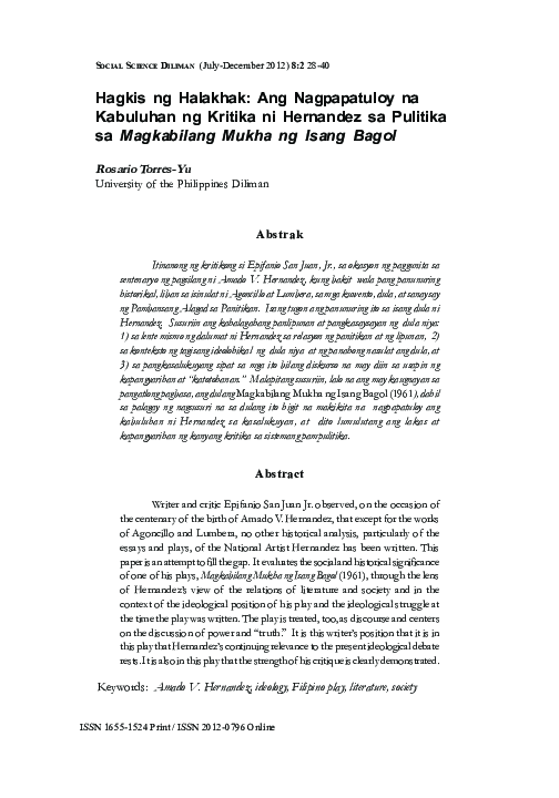 (PDF) HAGKIS NG HALAKHAK 2 8 Hagkis ng Halakhak: Ang Nagpapatuloy na ...