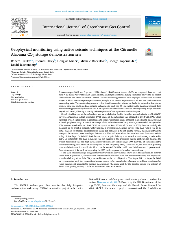 (PDF) Geophysical monitoring using active seismic techniques at the ...