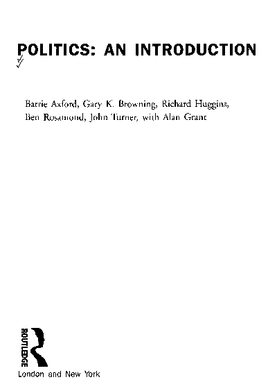 (PDF) Politics: An Introduction | Richard Huggins - Academia.edu